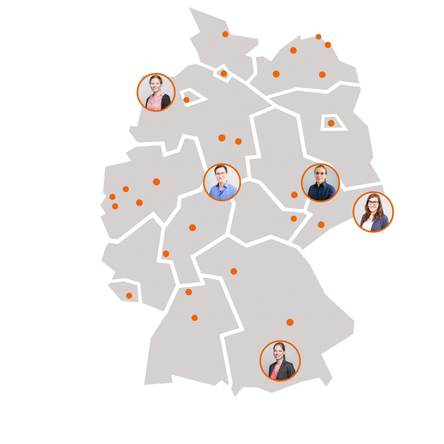 Netzwerkkarte 2019 ohne Städte mit neuen Standorten - Deutsche Gesellschaft für ...
